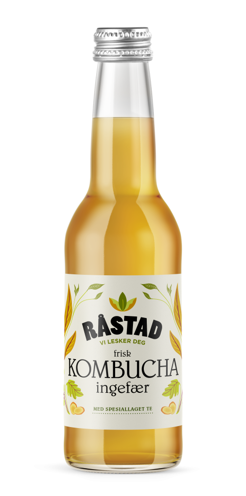 Råstad Ingefær Kombucha | 33 cl | Foodstuff - Foodstuff.no